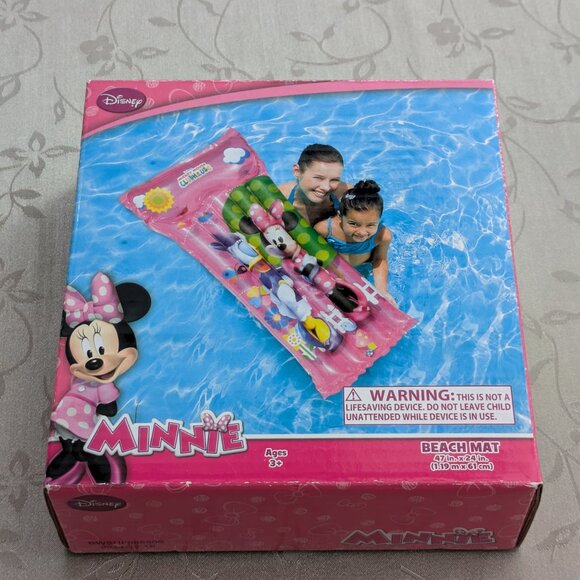 Disney | Swim | Disney Minnie Mouse Beach Mat Pinkmulti 47inx24in ...